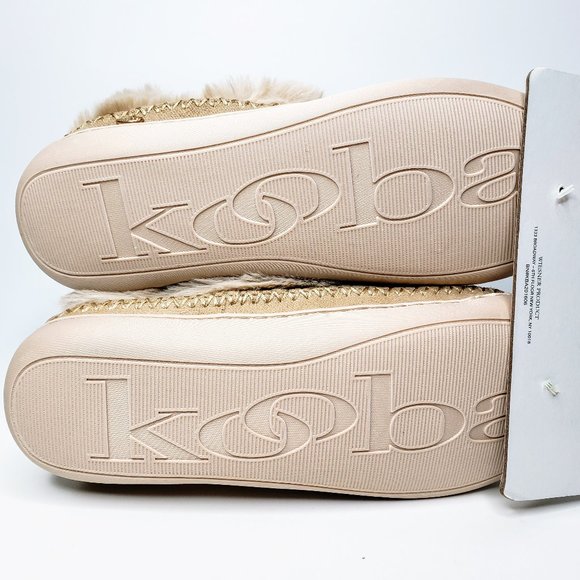 Kooba | Shoes | Nwt Kooba Knitted Furry Ankle House Slippers L | Poshmark